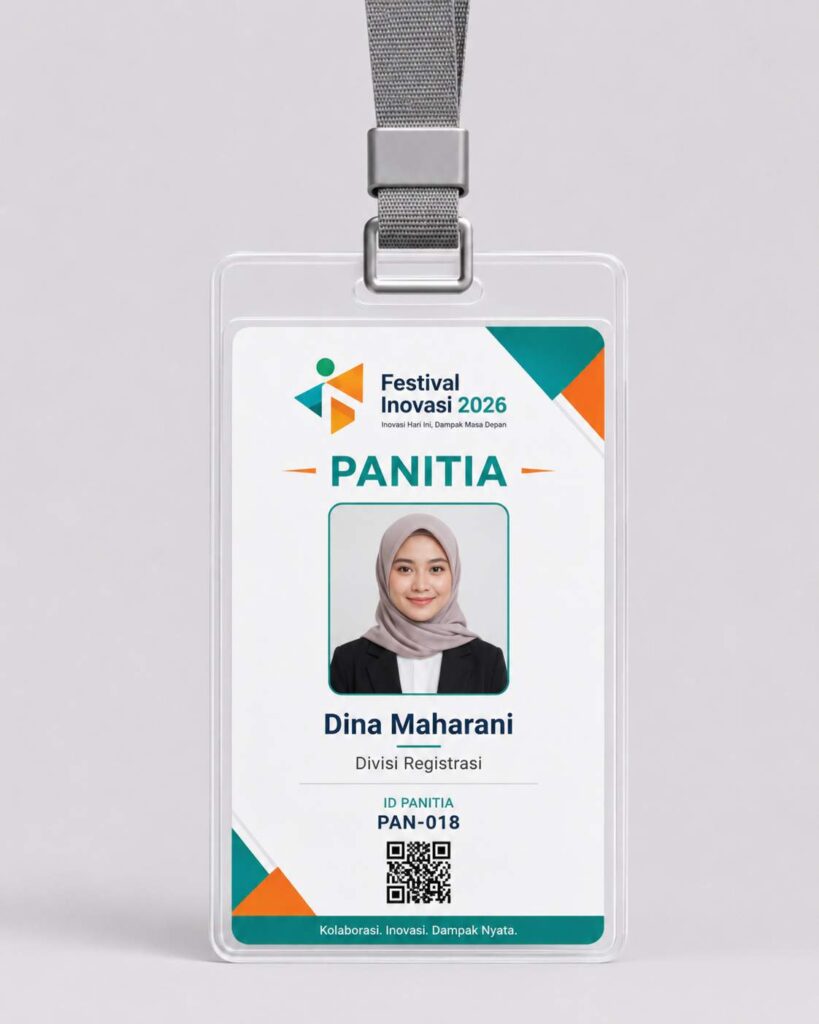 Contoh Desain ID Card Simple untuk Semua Kebutuhan - Percetakan.co.id
